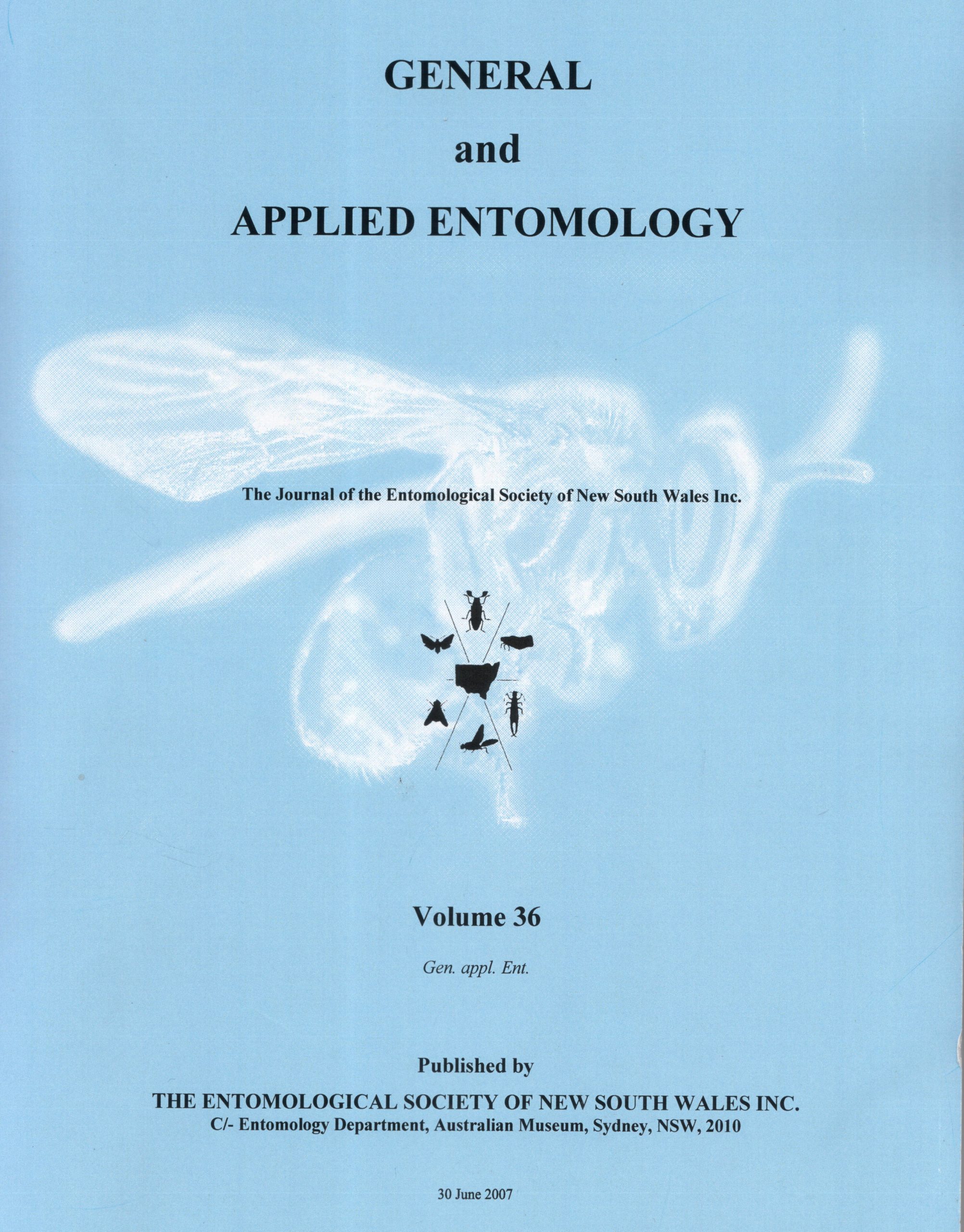 General & Applied Entomology - Entomological Society of NSW